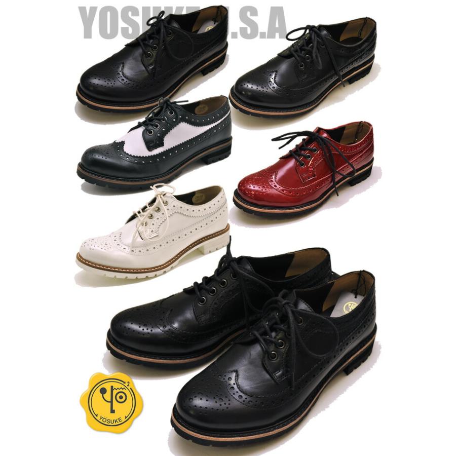 YOSUKE 22.5cm/限定 / ヨースケ レースアップシューズ レディース ウィングチップ 本革 : ヨースケ公式 ヤフーショップ - 通販 - Yahoo!ショッピング