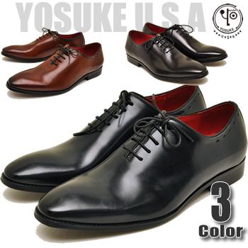 YOSUKE 27.5cm限定 / ヨースケ プレーントゥシューズ レザー 本革 メンズ フォーマル 大きいサイズ : ヨースケ公式 ヤフーショップ - 通販 - Yahoo!ショッピング