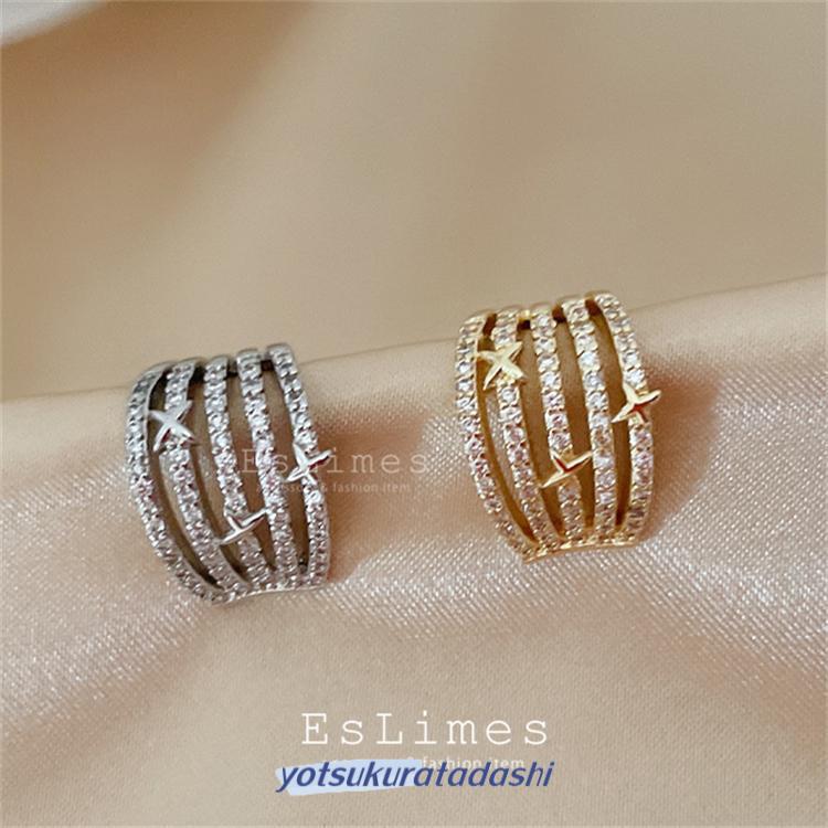 イヤーカフ レディース 多重 18kgp 18金 K18コーティング 30代 40代 上品 大人っぽい ゴールド 片耳用 cz イヤーカフス おしゃれ : 四倉忠ショップ - 通販 ...