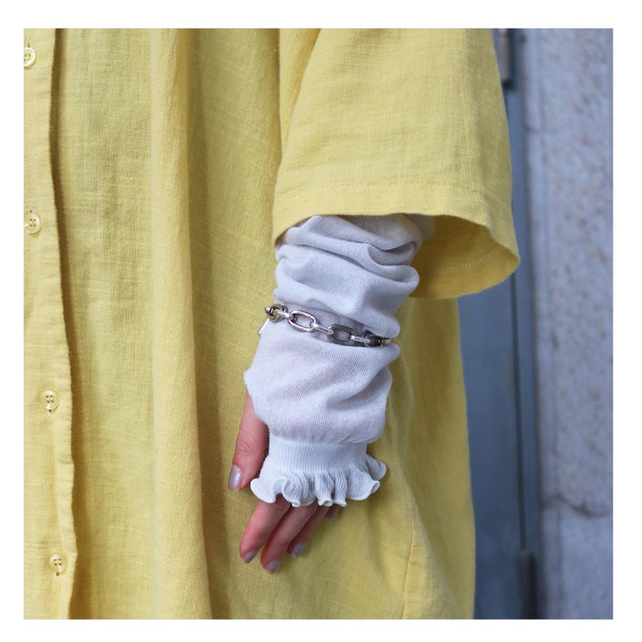 アームカバーTAWARA UVカット たわら ゆるめ ゆったり ロング 日焼け対策 日よけ UV加工 UV対策 レディース シンプル 無地 冷房対策 2023 stample スタンプル ...