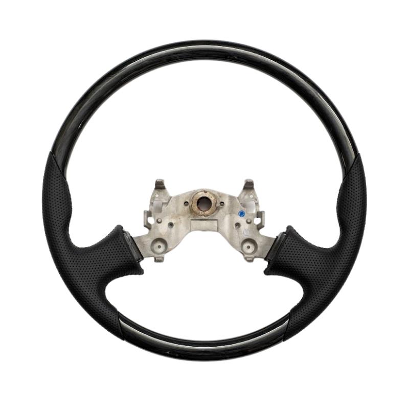 純正交換 ノーマルグリップ (黒木目調) ウッドコンビステアリング 日野 レンジャープロ グランドプロフィア H15/10-H27/1 ...