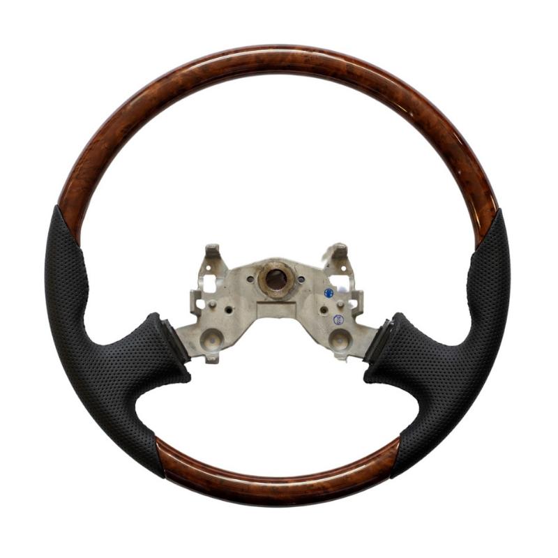 純正交換 ノーマルグリップ (茶木目調) ウッドコンビステアリング 日野 レンジャープロ グランドプロフィア H15/10-H27/1 ...