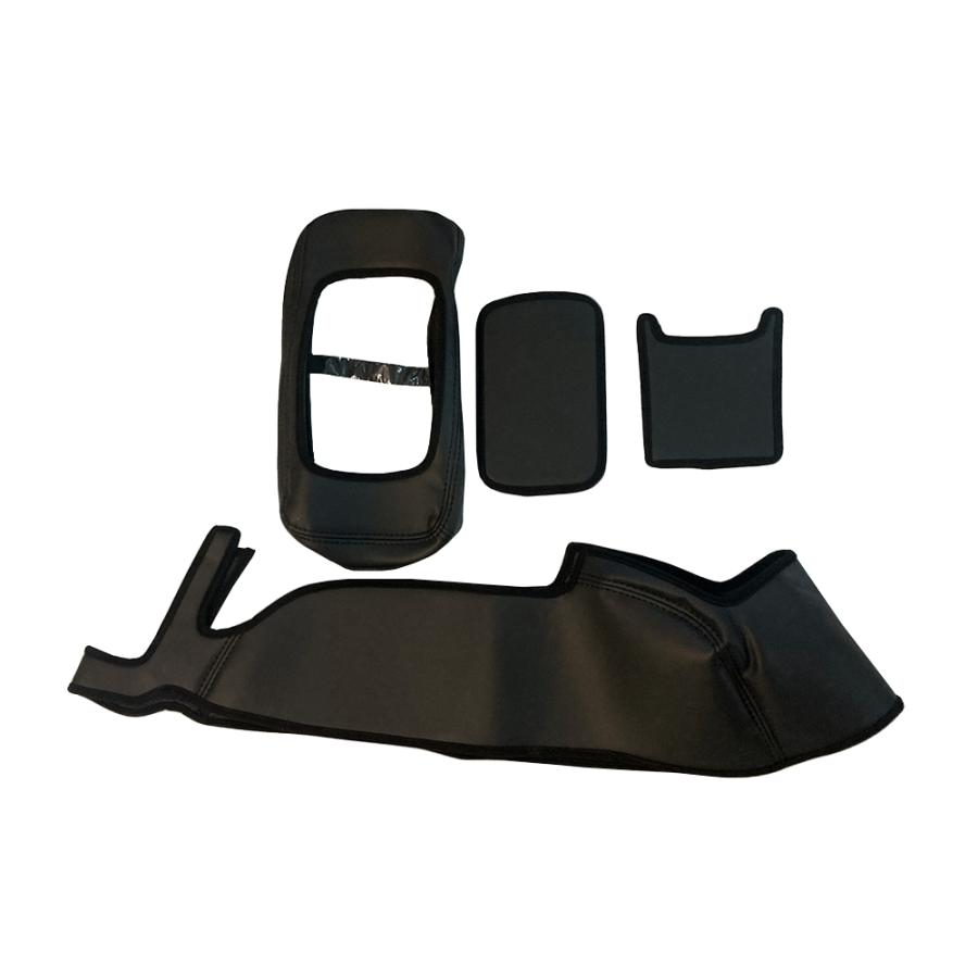 (ブラック) コンソールBOXレザーカバー ハイエース / レジアスエース 200系 4型 ワイド車S-GL用 FEGGARI CLCW-B ...