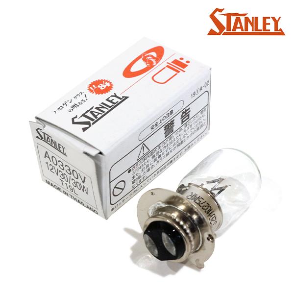 A0330V バルブ 1個 T19L P15d-25-1 ダブル球(μ84) 12V30/30W PH7 スタンレー ヘッドライトバルブ ...