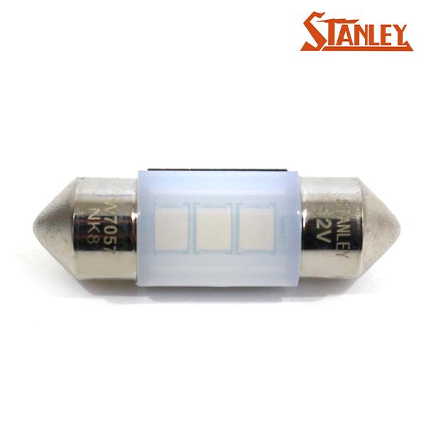 CA3175W バルブ 1個 T10×31 S8.5×8.5 100lm 5700K 12V 1.4W ホワイト スタンレー ルームランプ マップランプ : y0000233537 : ユーズ ...