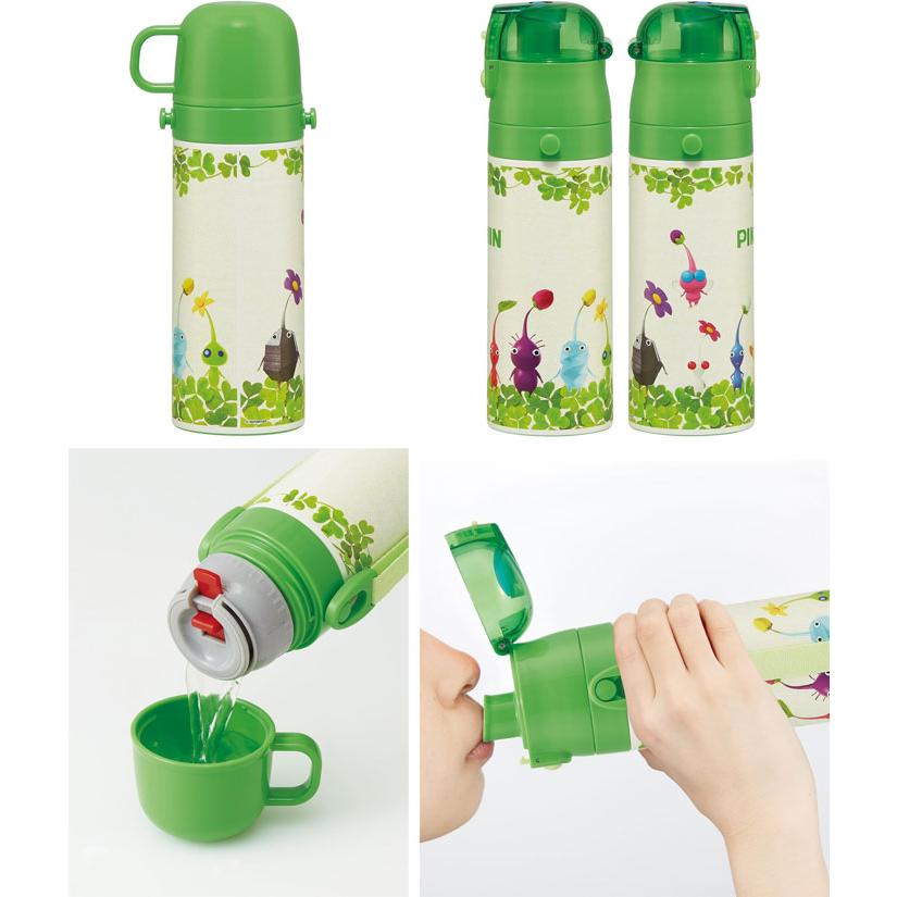 ピクミン 水筒 2WAYステンレス水筒 コップ付き 430ml〜470ml SKDC4 : ユウセイ堂2号店 ヤフーショッピング店 - 通販 - Yahoo!ショッピング