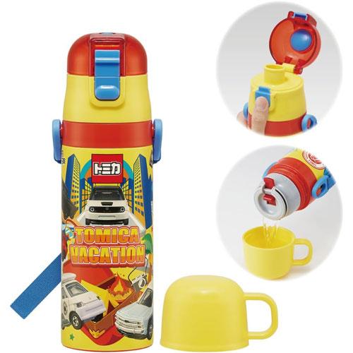 送料無料 トミカ 24 水筒 2WAYステンレス水筒 コップ付き 430ml〜470ml SKDC4 : ユウセイ堂1号店 Yahoo!shopping店 - 通販 - Yahoo!ショッピング