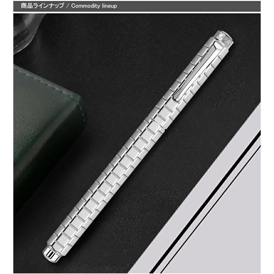 カランダッシュ CARAN d'ACHE ローラボールペン エクリドール アベニュー Ecridor Avenue シルバープレート＆パラジュウムコート 0838-407 お祝い プレゼント ...