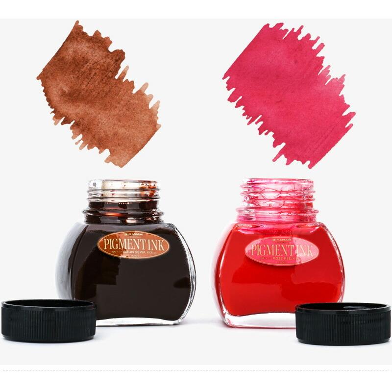 プラチナ万年筆 PLATINUM 万年筆用 限定品 ボトルインク 60cc 水性顔料 インク アルカリ性 INK 全4色 INKG-1500 ...