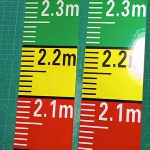 身長計 シール 防犯 目盛り 縦書き 縦読み 10cmごとに色違い (幅25mmx長さ2M, 10cmごと黄緑赤) : ヨーテイ ヤフー店 - 通販 - Yahoo!ショッピング