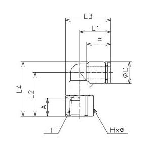 NITTA プッシュワン継手 90°メスエルボ EFL8-PT1/4 : YOUTOOL - 通販 - Yahoo!ショッピング