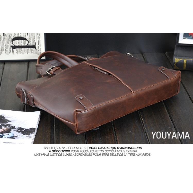 ビジネスバッグ メンズ トートバッグ PU 復古 ハンドバッグ ビジネスバッグ メンズ トートバッグ PU 復古 ハンドバッグ