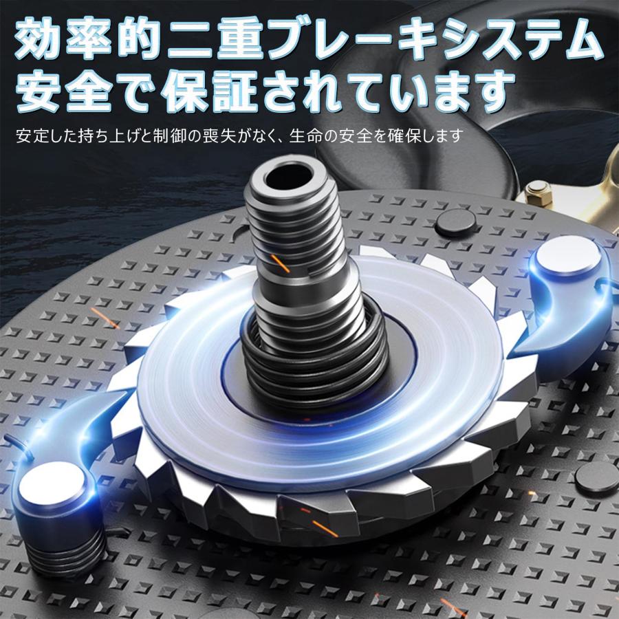 チェーンブロック 手動 ウインチ ホイスト 【耐荷重1T 2T 上昇高さ3/6/9/12M】小型クレーン 携帯型 巻き上げ機 業務用 吊り上げ 荷揚げ 牽引 荷締機 工場用 エア ...