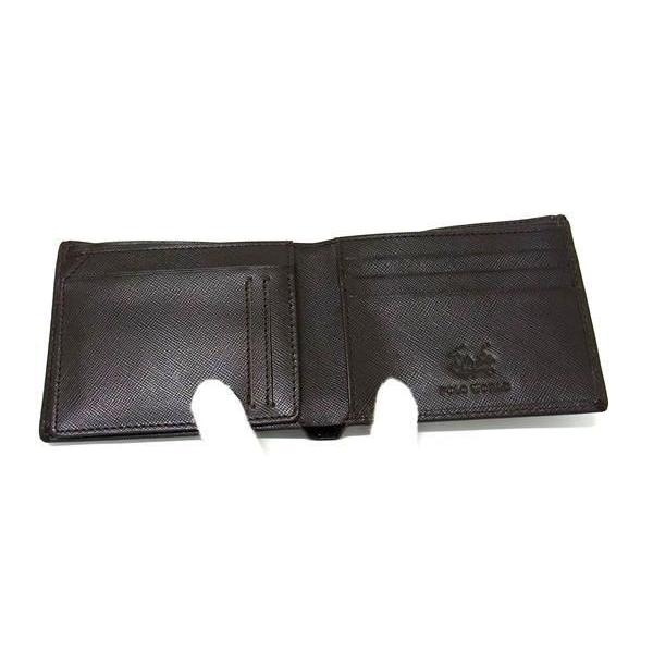 □新品□未使用□ POLO WORLD ポロワールド レザー 二つ折り 財布