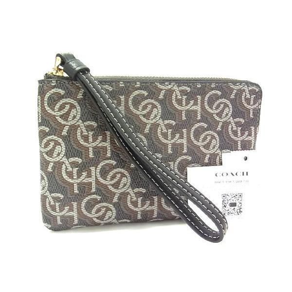 新品 未使用 COACH コーチ CF548 PVC ポーチ マルチケース 小物入れ メンズ レディース グレー系 BG1610 ...