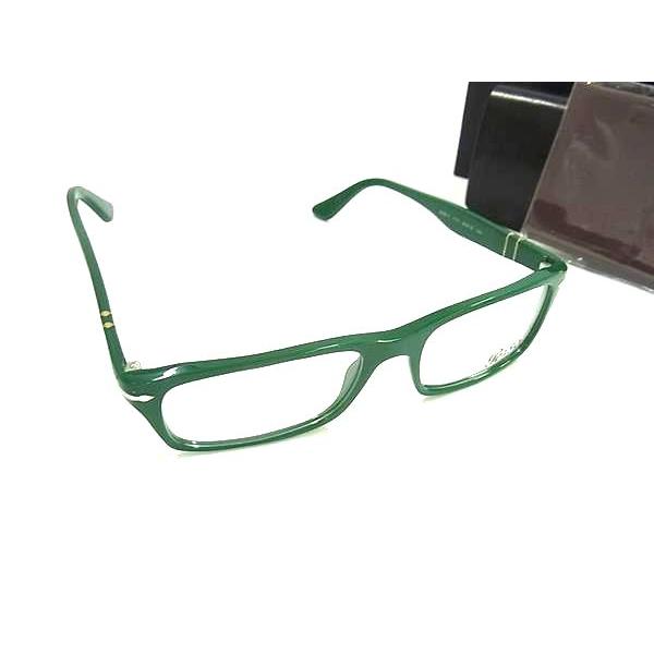 新品同様 Persol ペルソール 3050-V 1171 めがね メガネ 眼鏡 メンズ レディース グリーン系 BN5434 : ブランド ...