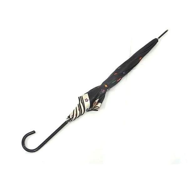 SONIA RYKIEL ソニアリキエル フラワー 花柄 雨傘 長傘 高級傘 アンブレラ レディース ブラック系×マルチカラー DF5004 ...