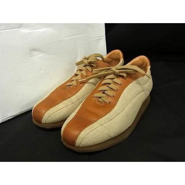 BURBERRY バーバリー スニーカー キャンバス×レザー 表記サイズ 24cm 靴 シューズ ベージュ系×ライトブラウン系 DK0451 : ブランドショップpleasure - 通販 ...