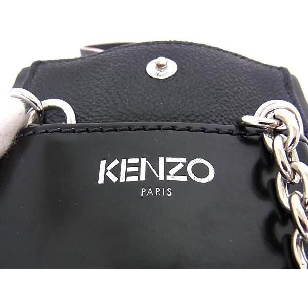 KENZO（ケンゾー） □美品□ レザー チェーン クロスボディ ショルダー