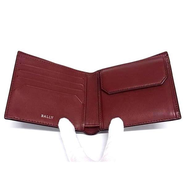 ■新品同様■ BALLY バリー  レッドライン レザー 二つ折り 財布 ウォレット 札入れ 小銭入れ メンズ ブラック系×レッド系 FC0025 Bally □新品同様□ BALLY バリー レッドライン レザー 二つ折り 財布