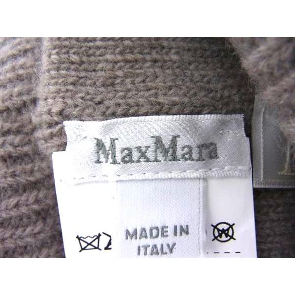 ■新品同様■ Max Mara マックスマーラ アルパカ×カシミヤ×シルク ニット帽 ニットキャップ 表記サイズ 58 帽子 ブラウン系 FI5680 Max Mara（マックスマーラ） □新品同様□ アルパカ×カシミヤ×シルク