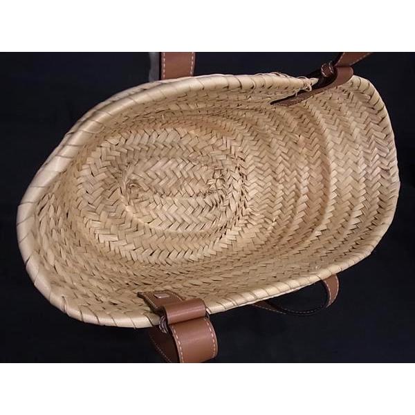 LOEWE（ロエベ） □美品□ アナグラム バスケットバッグ ラフィア