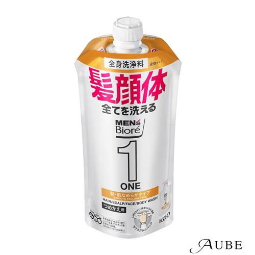メンズビオレ 花王 ONE オールインワン 髪肌なめらかタイプ 340ml 詰め替え【ドラッグストア】【宅急便コンパクト対応】 : AUBE オーブ Yahoo!ショッピング店 - 通販 ...