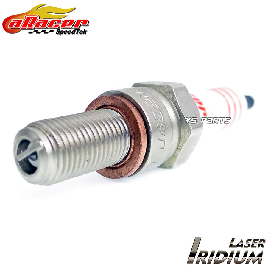 [3電極チップ]aRacer Racing PowerイリジウムプラグCR9E相当 カワサキ92070-1145/92070-1264 ...