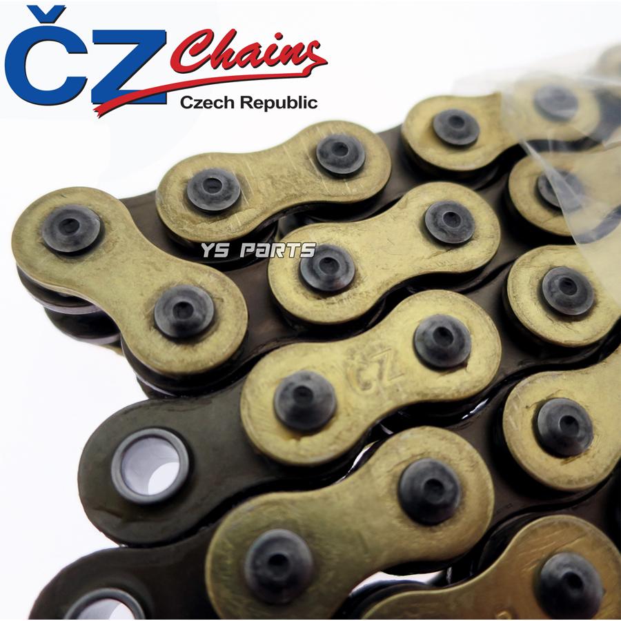 [正規品]CZ Oリングゴールドチェーン520-120L RMX250ST/SG250グース250/ST250/Vストローム250/ジクサー/ボルティ/ウルフ250/DR350SE ...