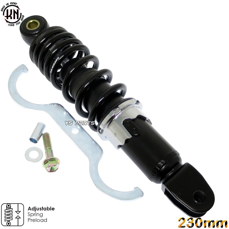 NEWブラックボディ KNリアサス黒230mm スーパージョグZR 3YK アプリオ 4JP 4LV SA11J ビーノ 5AU SA10J BJ SA24J ジョグスポーツ 3RY : YS ...