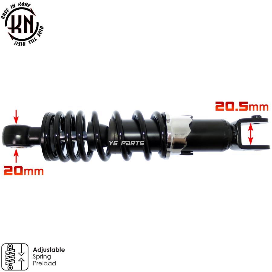 [NEWブラックボディ]KNリヤサス/リアショック黒230mmスーパーディオAF27/スーパーディオZX[AF28]スマートディオ[AF56]スマートディオZ4[AF63] : kn-230 ...