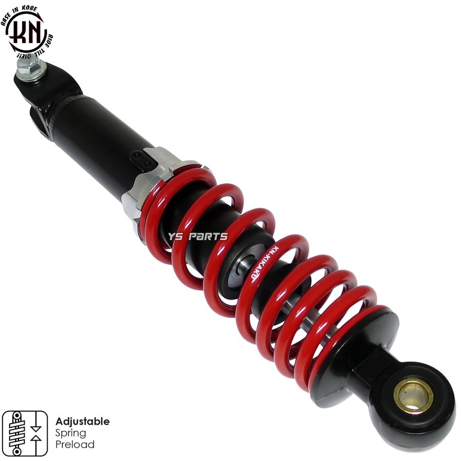 KNツインダンパーリヤサス/リアショック赤黒265mmスーパーディオAF27/スーパーディオZX[AF28]スマートディオ[AF56]スマートディオZ4[AF63] : YS PARTS ...