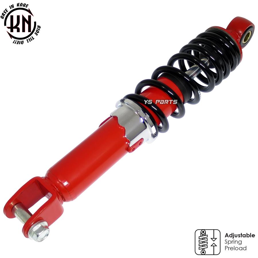 【ツインダンパー】KNリアサス赤黒270mm ライブディオJ/ライブディオZX/ライブディオチェスタ/ライブディオSR[AF34/AF35]のローダウンに : YS PARTS - 通販 ...