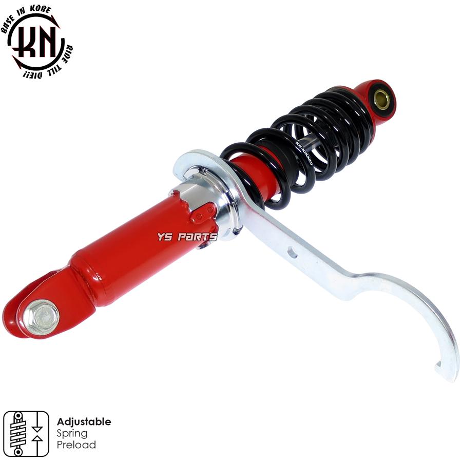 【ツインダンパー】KNリアサス赤黒270mm ライブディオJ/ライブディオZX/ライブディオチェスタ/ライブディオSR[AF34/AF35]のローダウンに : YS PARTS - 通販 ...