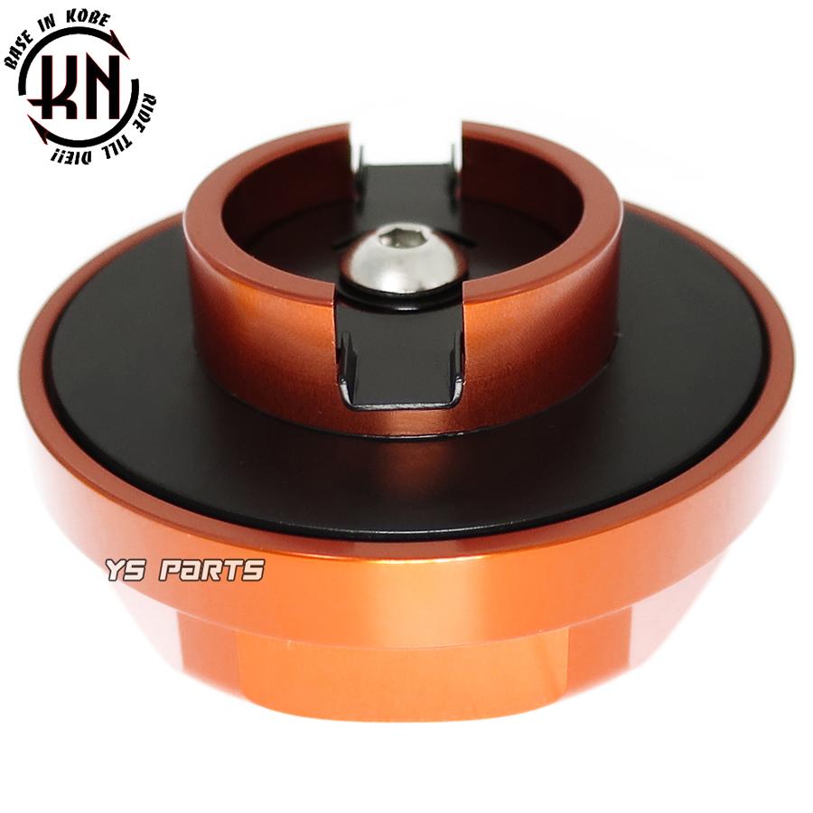 CNC KNアルミガソリンキャップ橙PCX125 JF28 JF56 JF81 JK05 PCX150 KF12 KF18 KF30 Dio110 ディオ110 JF31 JF58 JK03 ...