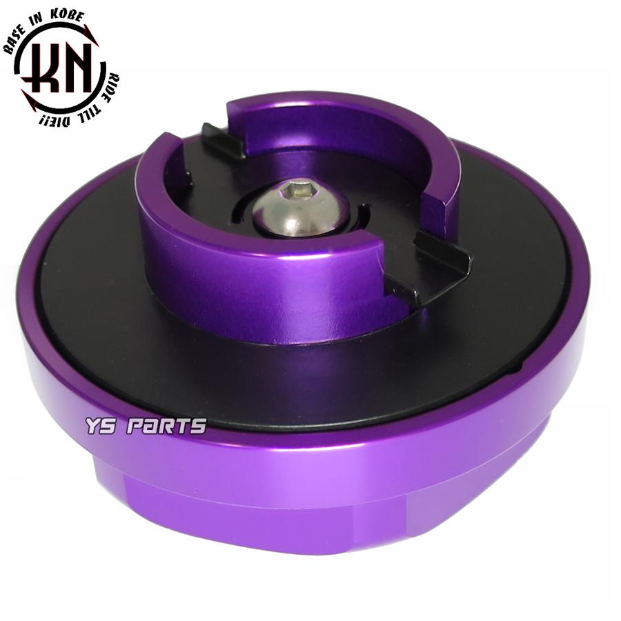 CNC KNアルミガソリンキャップ紫PCX125 JF28 JF56 JF81 JK05 PCX150 KF12 KF18 KF30 Dio110 ディオ110 JF31 JF58 JK03 ...
