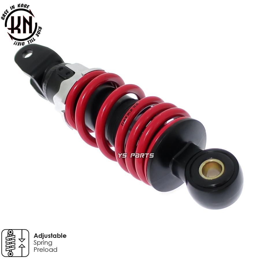 エンジンスワップにも KNローダウンリヤサス リアショック黒赤190mmディオ AF18 クレアスクーピー AF55 トゥデイ AF61 AF67 4stディオ AF62 AF68 ジョルノ ...