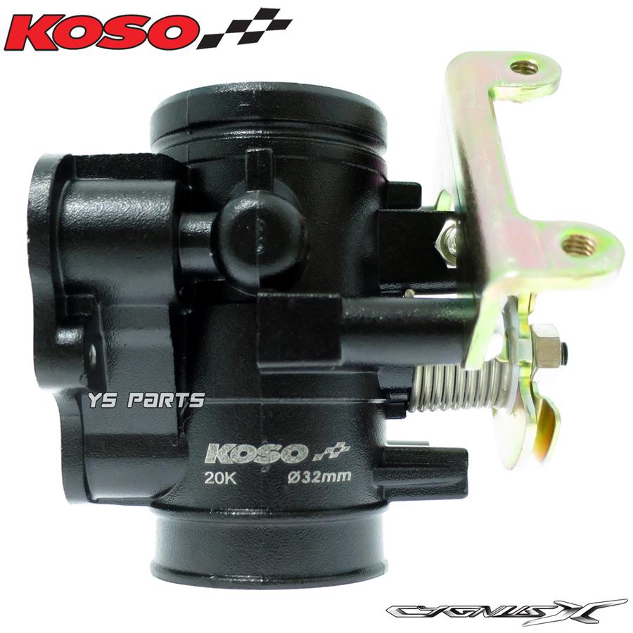 [正規品]KOSO新設計ビッグスロットルボディー/ビッグスロボ32mm BWSR/BW'SR/BWS R/BW'S R/ビーウィズR[2JS]BWS125/BW'S125[2型][125cc ...