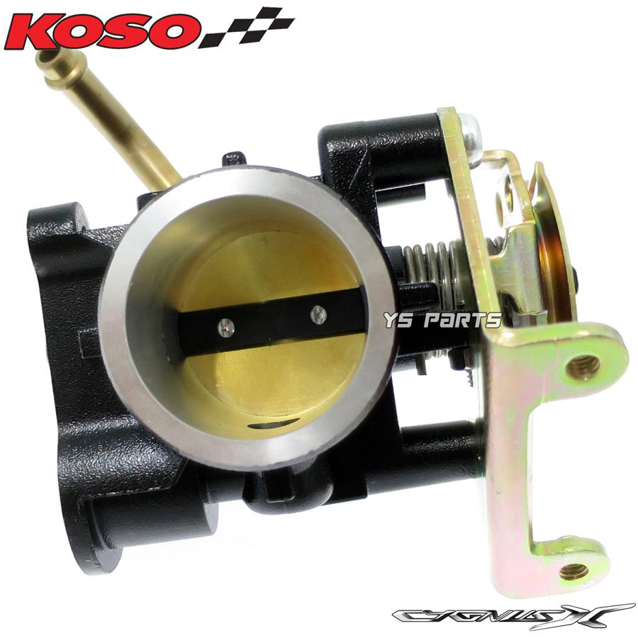 [正規品]KOSO新設計ビッグスロットルボディー/ビッグスロボ32mm BWSR/BW'SR/BWS R/BW'S R/ビーウィズR[2JS]BWS125/BW'S125[2型][125cc ...
