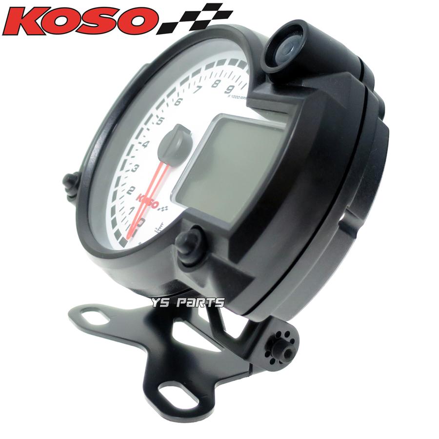 [10000rpm]限定ホワイトパネルKOSO RX2N+LCDメーターモンキーゴリラダックスシャリー[NEWソフトウェア採用/RPMインジケーター/シフトライト/最高速記録/時計] : YS ...