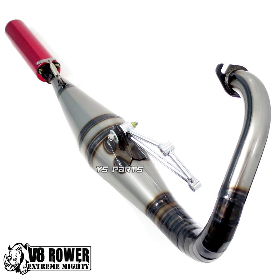 68cc〜ボアアップ対応 高品質V8ストレートチャンバー黒 ディオAF18 ディオAF25 スーパーディオSR スーパーディオZX AF27 AF28 Gダッシュ G' AF23 : YS ...