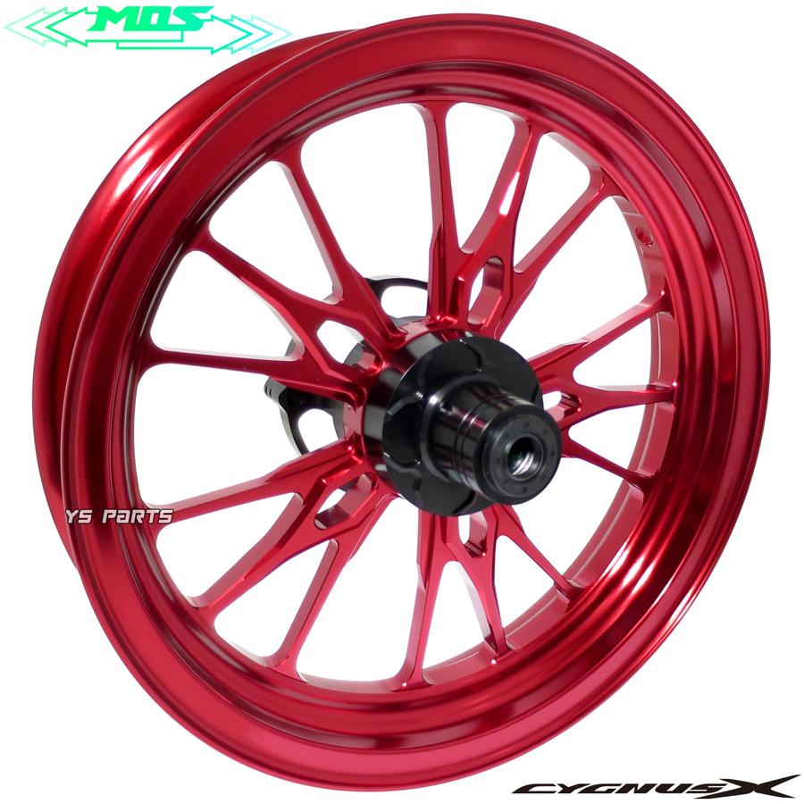 [NEWデザイン]MOS XR-15 鍛造ホイール前後セット2型ビーウィズ125/BWS125[BG1]2型BWS R/BWSR[2JS]リアディスク車両 赤[ベアリング圧入済] : YS ...