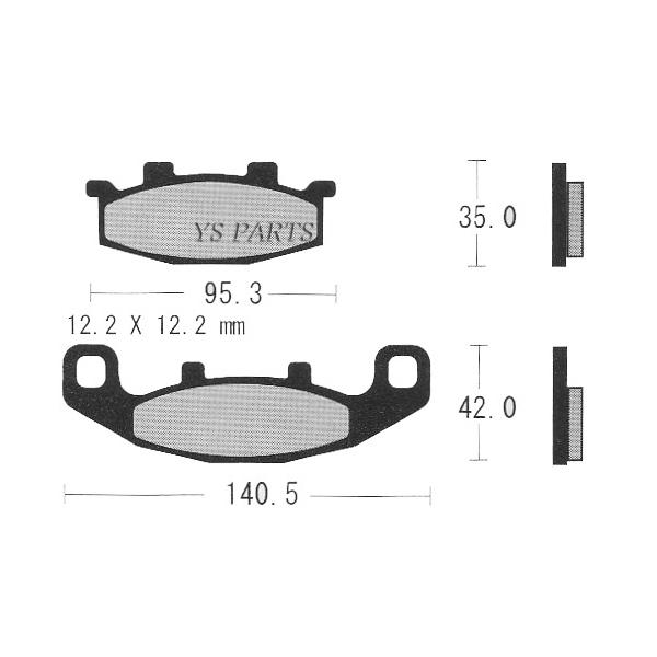 【NEWモデル/高品質】YSオーガニックブレーキパッド/ブレーキパット Ninja500R/ニンジャ500R/KL650【フロント用】 :YS462-K1:YS PARTS - 通販 ...