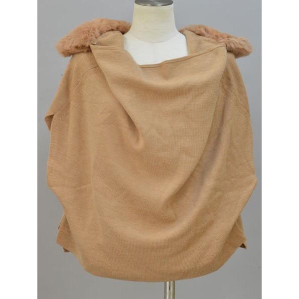 レキップヨシエイナバ L'EQUIPE YOSHIE INABA ラビットファー ニットセーター 38サイズ ブラウン レディース F ...