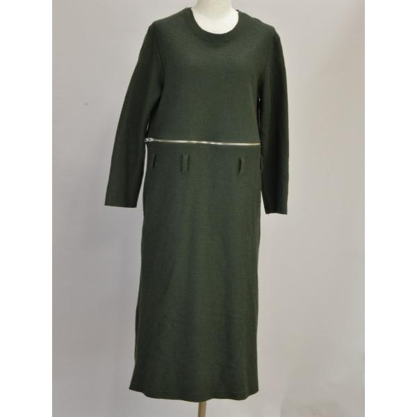 ZUCCa ズッカ ワンピース ロング Mサイズ カーキグリーン レディース j_p F-L8015 : TRIVANDRUM - 通販 ...