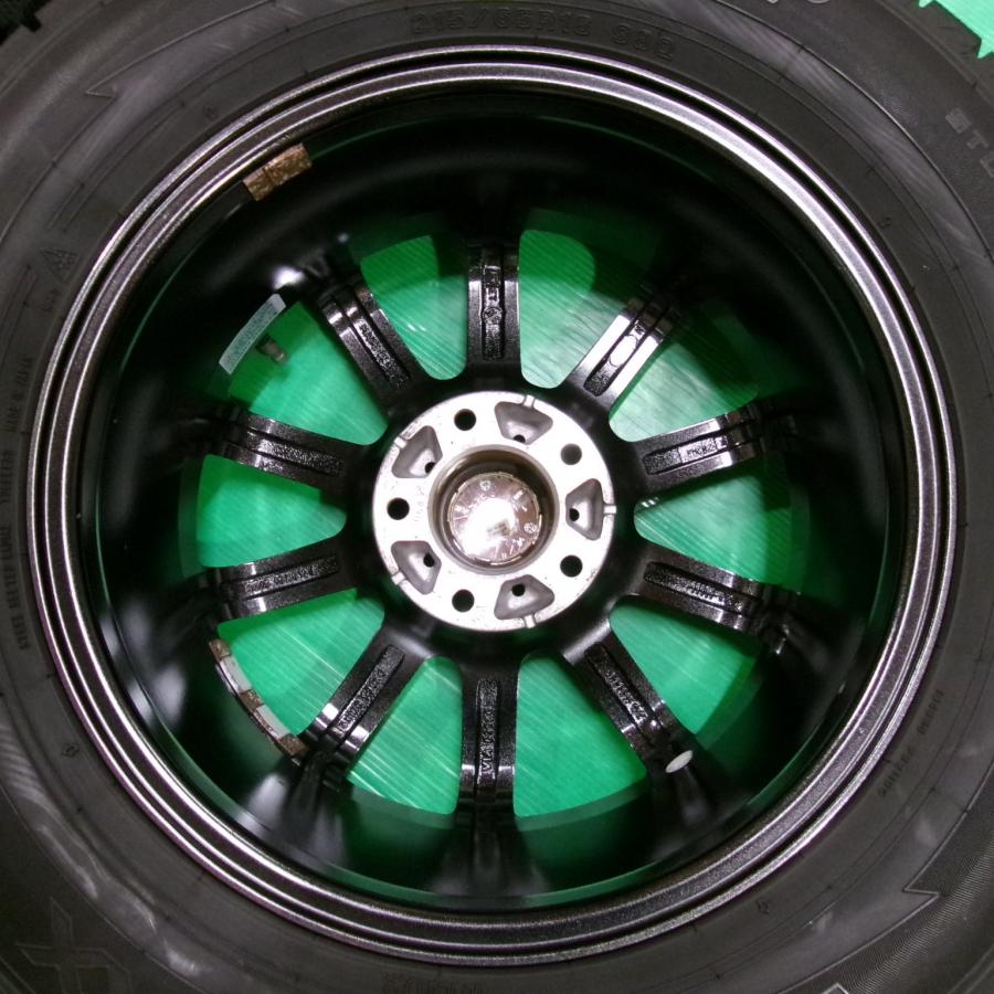 ヴェルファイア 215/65R16 スタッドレス 70%-80%山 DUNLOP WINTERMAXX 02 4本 5穴PCD114.3 6.5J +35 アルファード エクストレイル 中古 ...