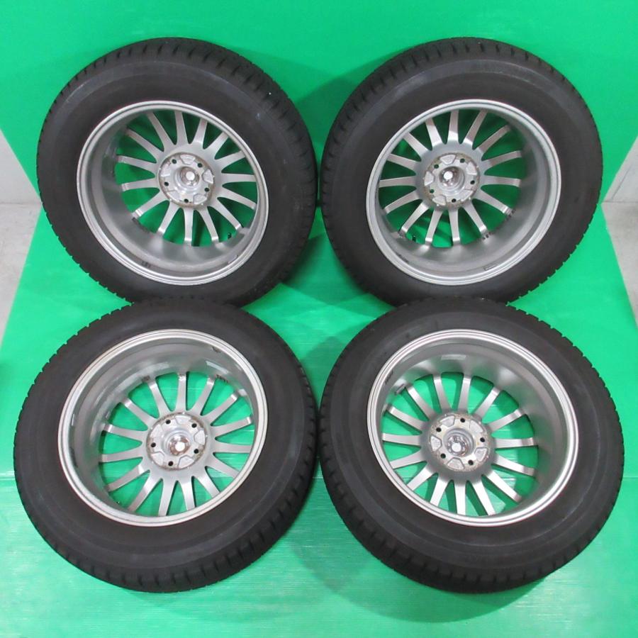 ブリザック VRX2 カローラクロス 215/60R17 2024年バリ山スタッドレス 80%-90%山 BRIDGESTONE 4本 5穴PCD114.3 7J +45 C-HR エスティマ ...