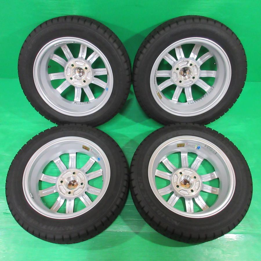 ノーストレック 極上 N-BOX 155/65R14 2024年超バリ山スタッドレス 日本製 90-95%山 4本 4穴PCD100 +45 N-WGN ルークス サクラ スペーシア タント ...