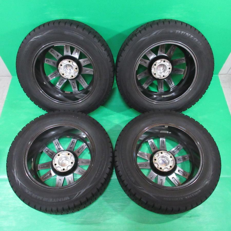 WINTER MAXX ヤリスクロス 205/65R16 スタッドレス 60%-70%山 DUNLOP WINTERMAXX WM01 4本 5穴PCD114.3 6.5J +38 ...