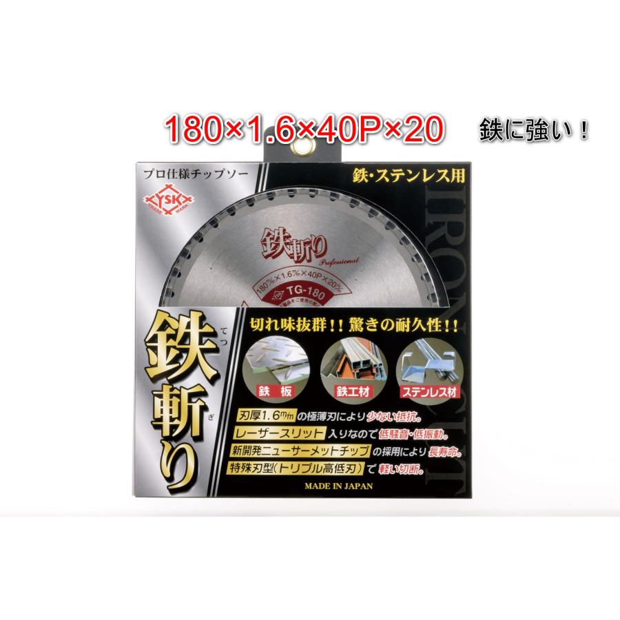 鉄斬り 180×40p 鉄・ステンレス用チップソー 鉄に強い サーメット 消音レーザー TG-180 : チップソーDEPO ヤフー店 - 通販 - Yahoo!ショッピング